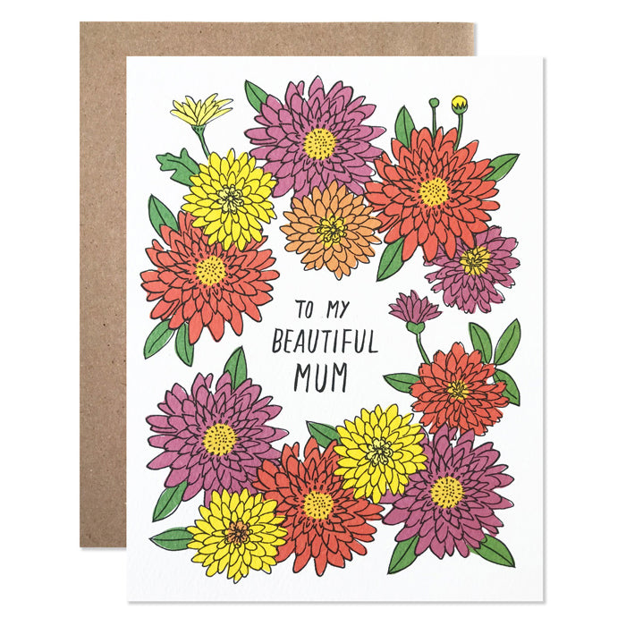 Beautiful Mum Card – Dots & Loops