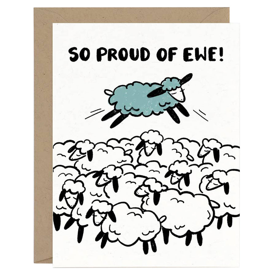 So Proud of Ewe Card – Dots & Loops