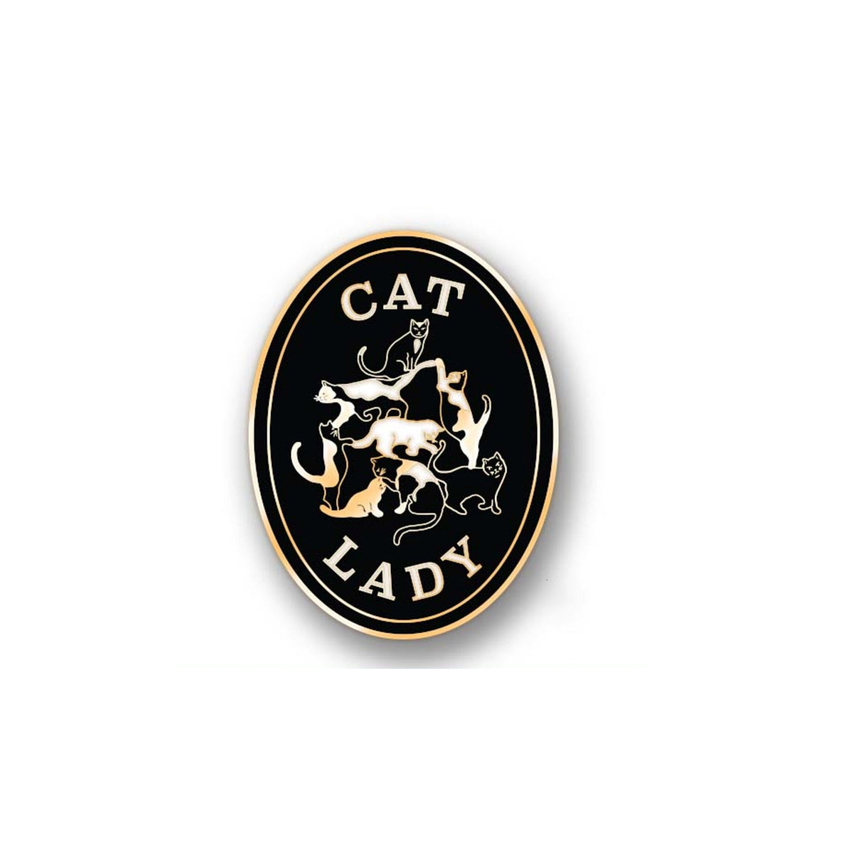 Cat Lady Pin – Dots & Loops