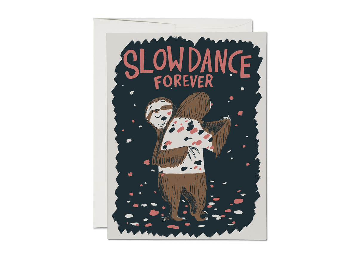 Slow Dance Sloths Card – Dots & Loops