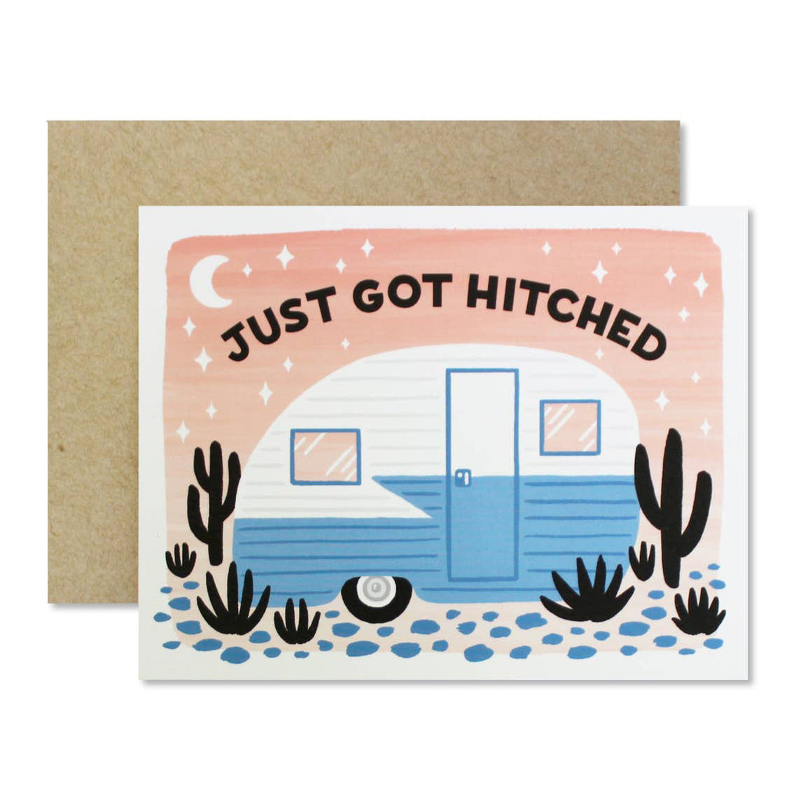 Just Got Hitched Card – Dots & Loops