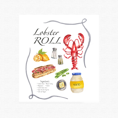 Lobster Roll Print – Dots & Loops