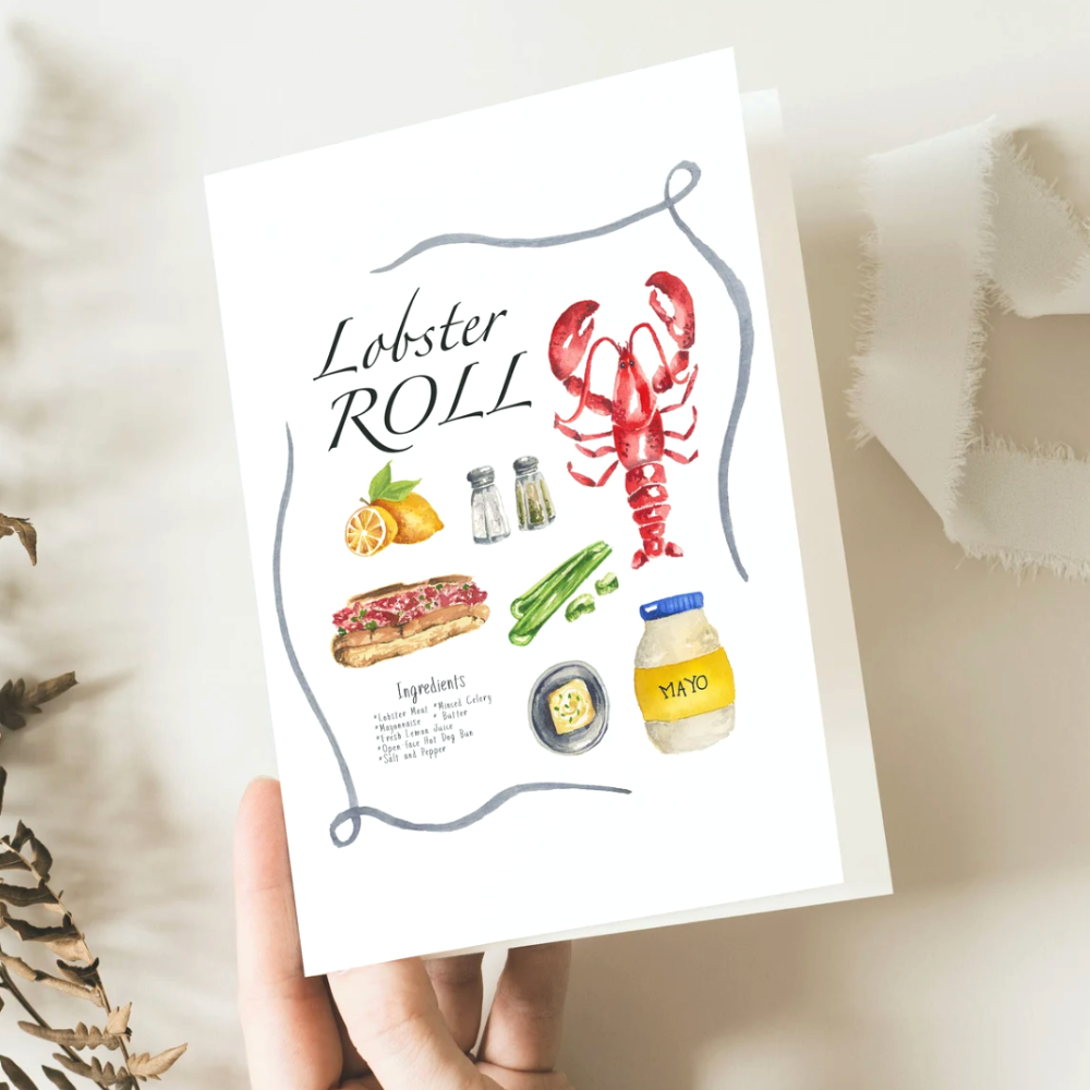 Lobster Roll Card – Dots & Loops