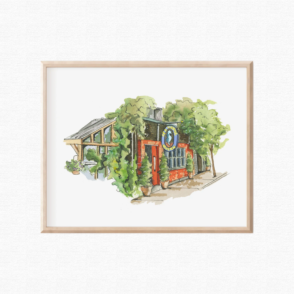 The Seahorse Tavern Print – Dots & Loops