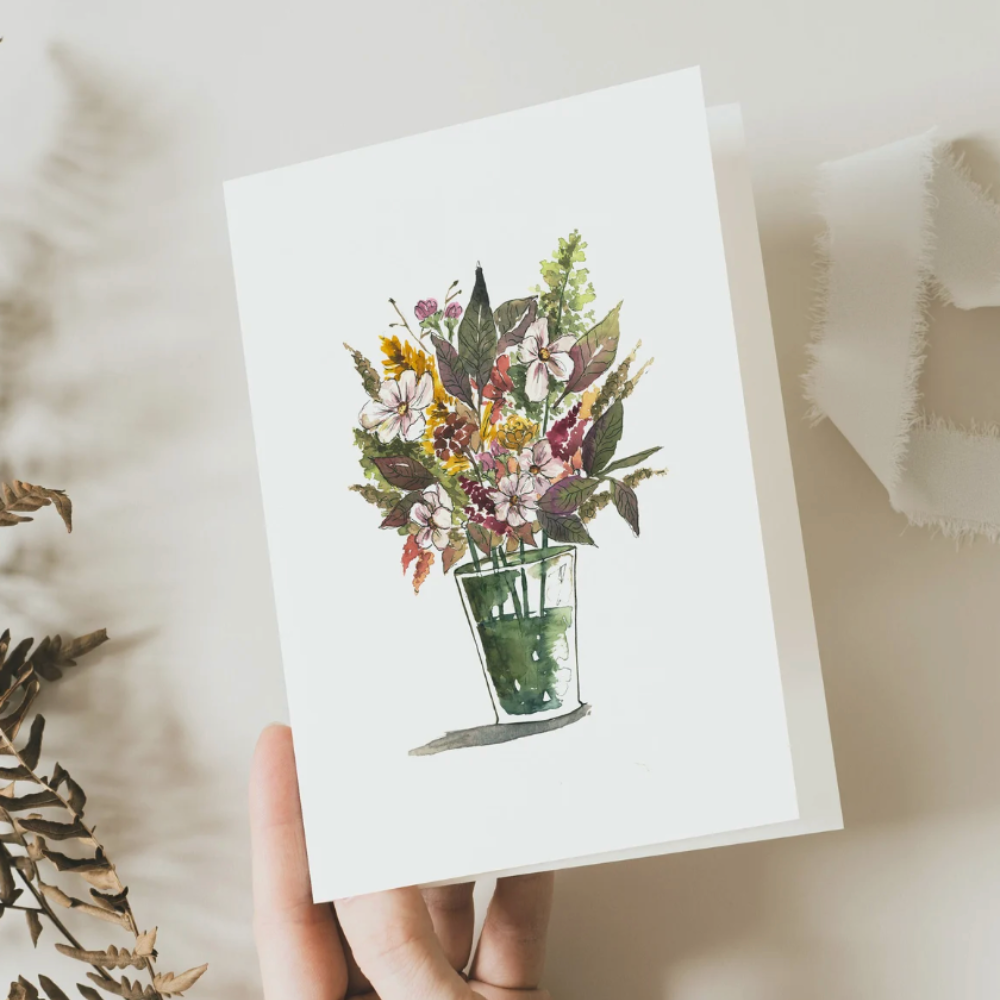 Floral Bouquet Card – Dots & Loops