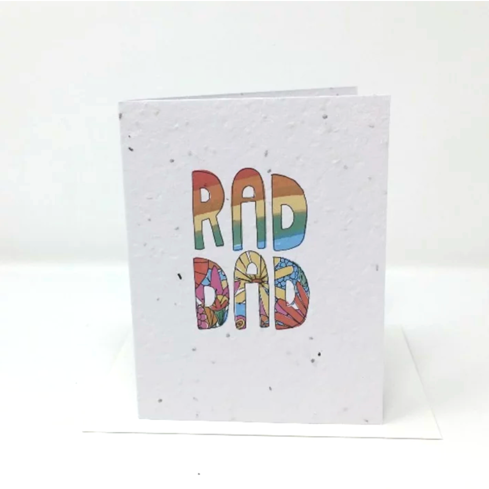 Rad Dad- Plantable Seed Card – Dots & Loops