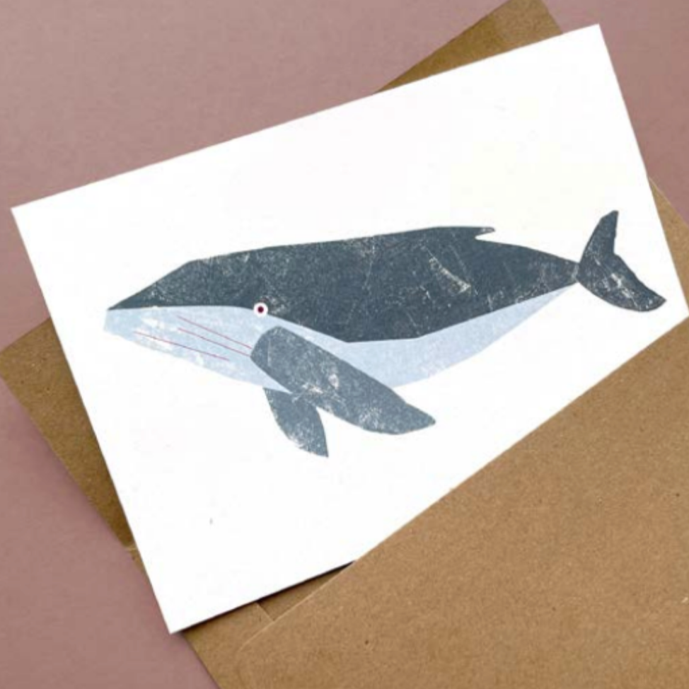Whale Card – Dots & Loops