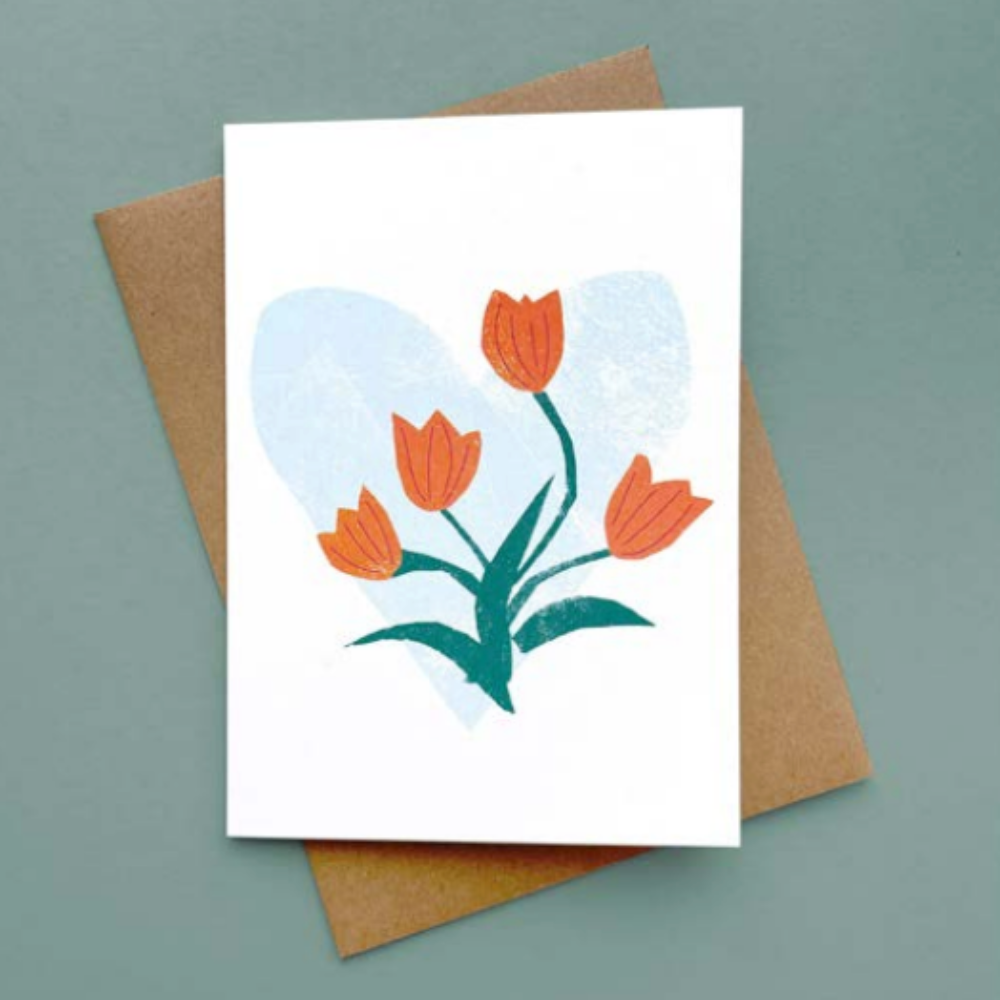 Tulip Card – Dots & Loops