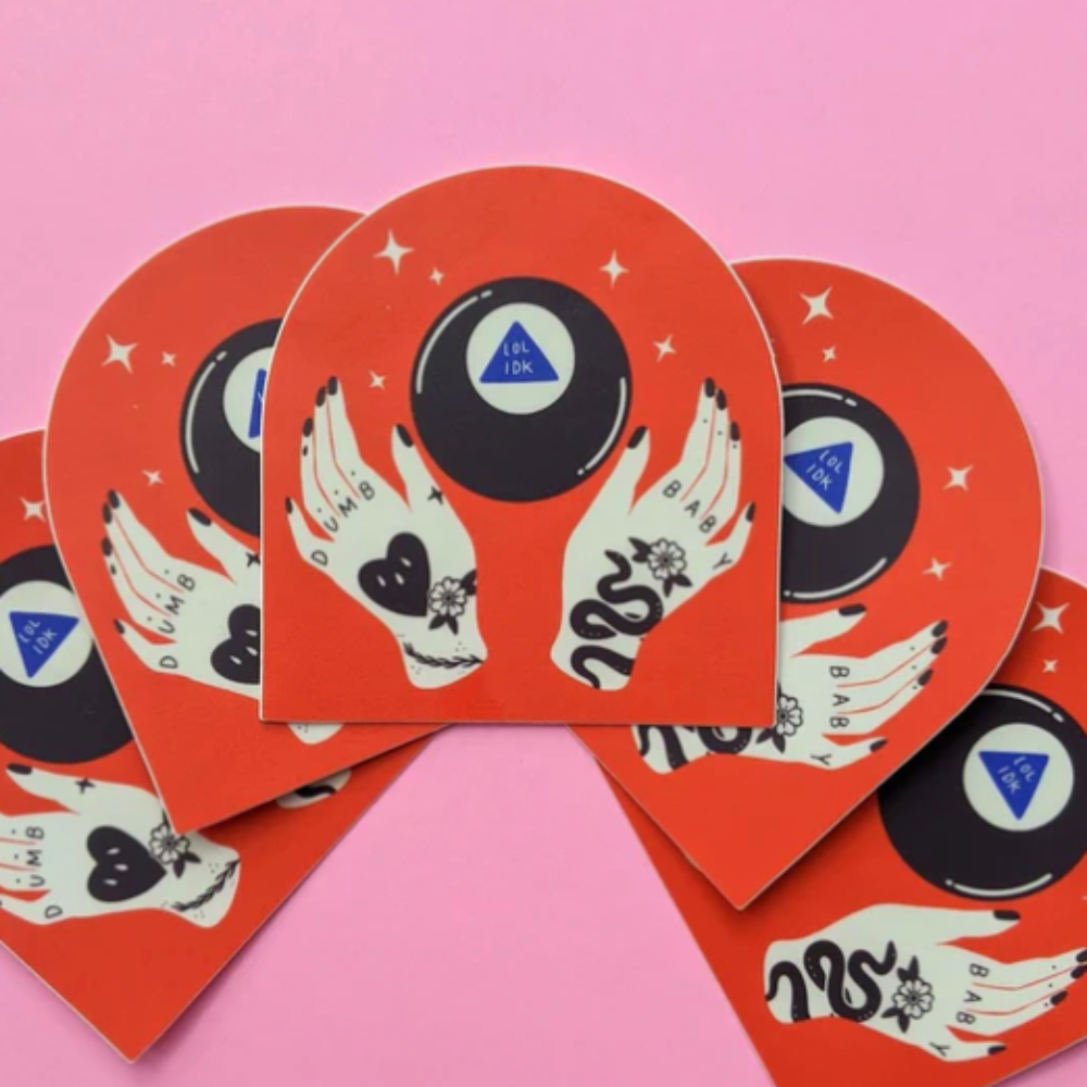 Magic 8 Ball Stickers – Dots & Loops