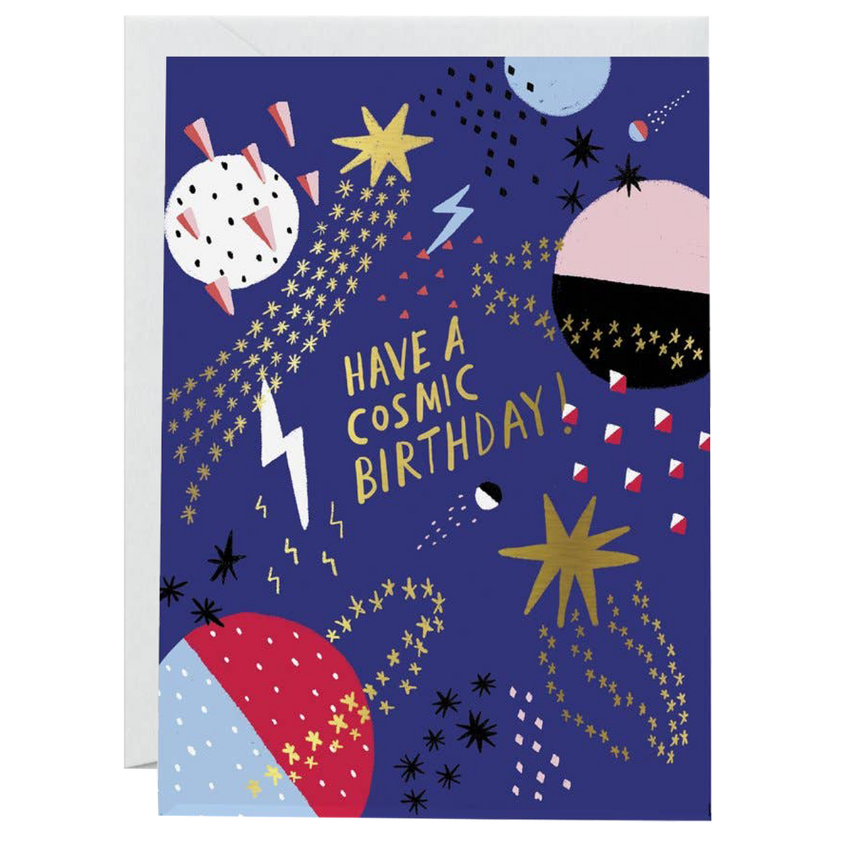 Cosmic Birthday Card – Dots & Loops