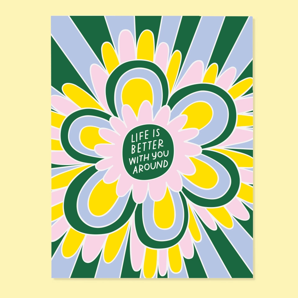 Life Is Better Card – Dots & Loops