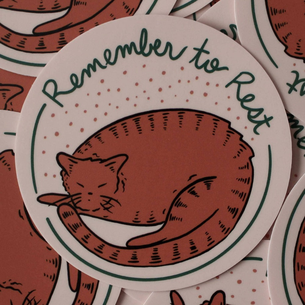 Remember to Rest Sticker – Dots & Loops
