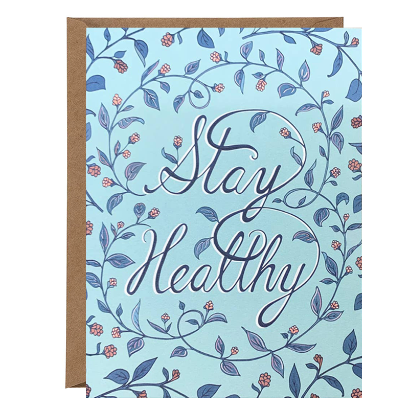 Stay Healthy Card – Dots & Loops